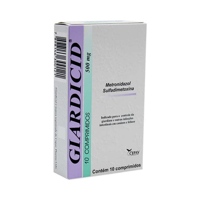 Giardicid 500 mg 10 comprimidos| VetRio - Giardicid 500 mg 10 ...