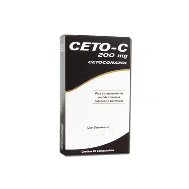 Ceto C 200mg Cetoconazol Cepav 20 Comprimidos| VetRio - Ceto C 200mg ...
