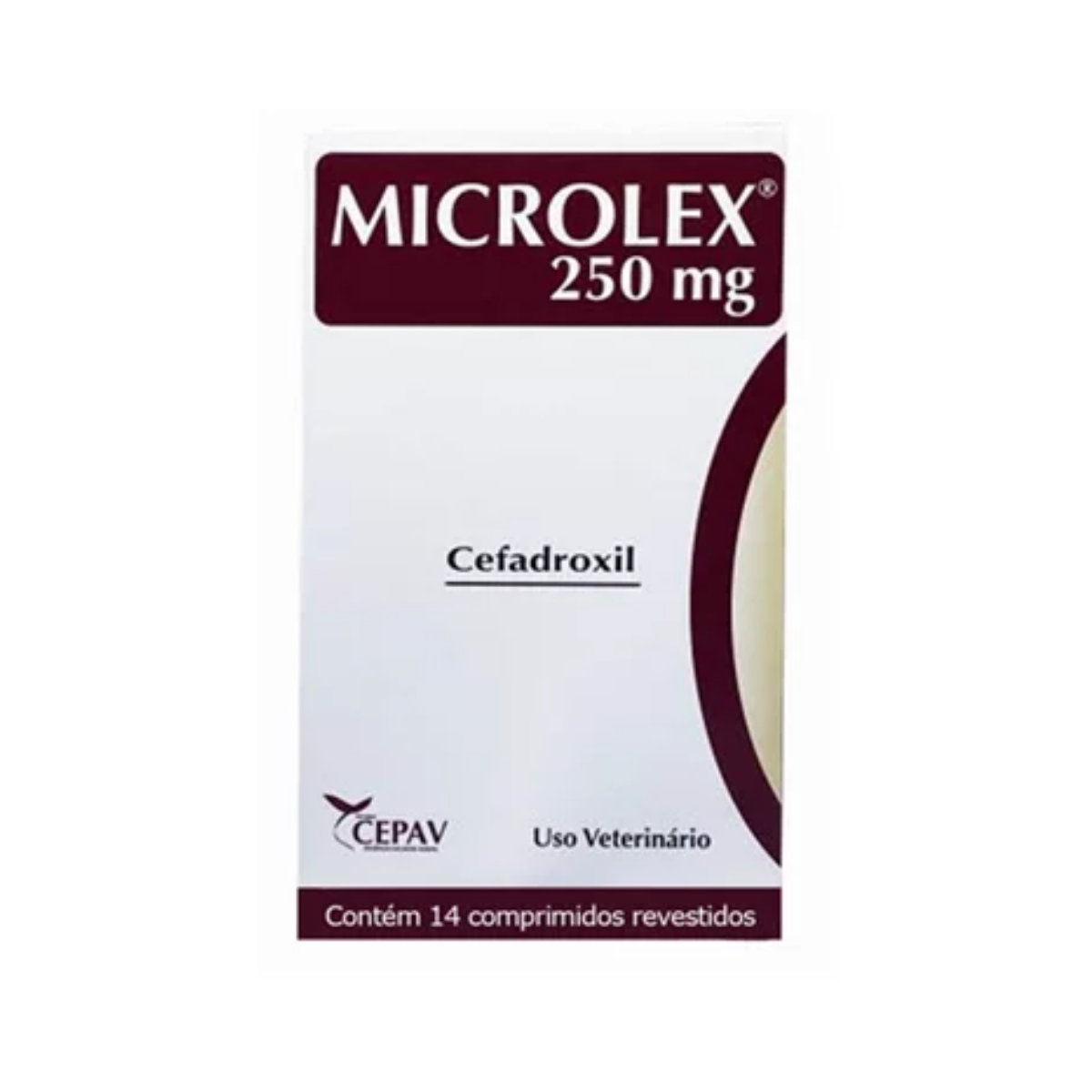Antibiótico Microlex Cepav 250mg para Cães e Gatos 14 comprimidos ...
