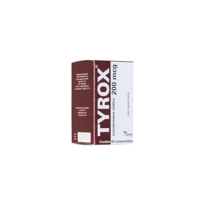 Repositor Hormonal Tyrox 200 mcg| VetRio - Repositor Hormonal Tyrox 200 ...