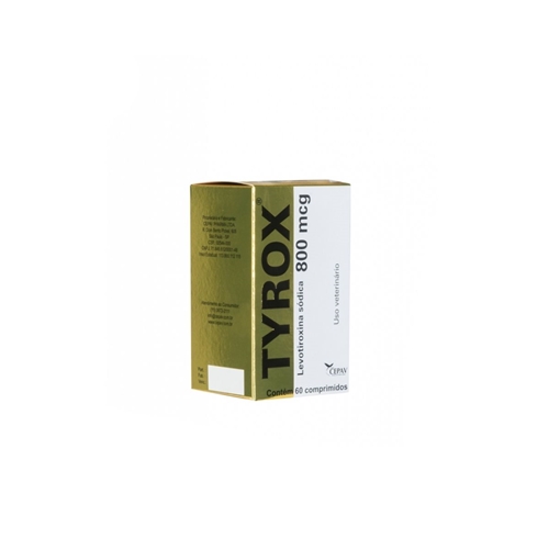 Repositor Hormonal Tyrox 800 mcg| VetRio - Repositor Hormonal Tyrox 800 ...
