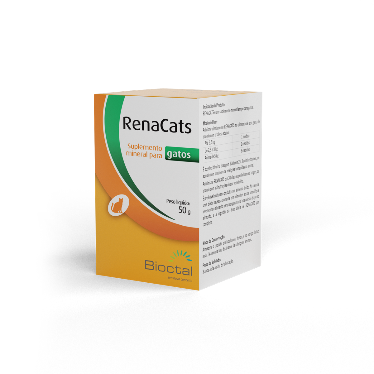 Renacats Suplemento Mineral Para Gatos 50g - Renacats Suplemento ...