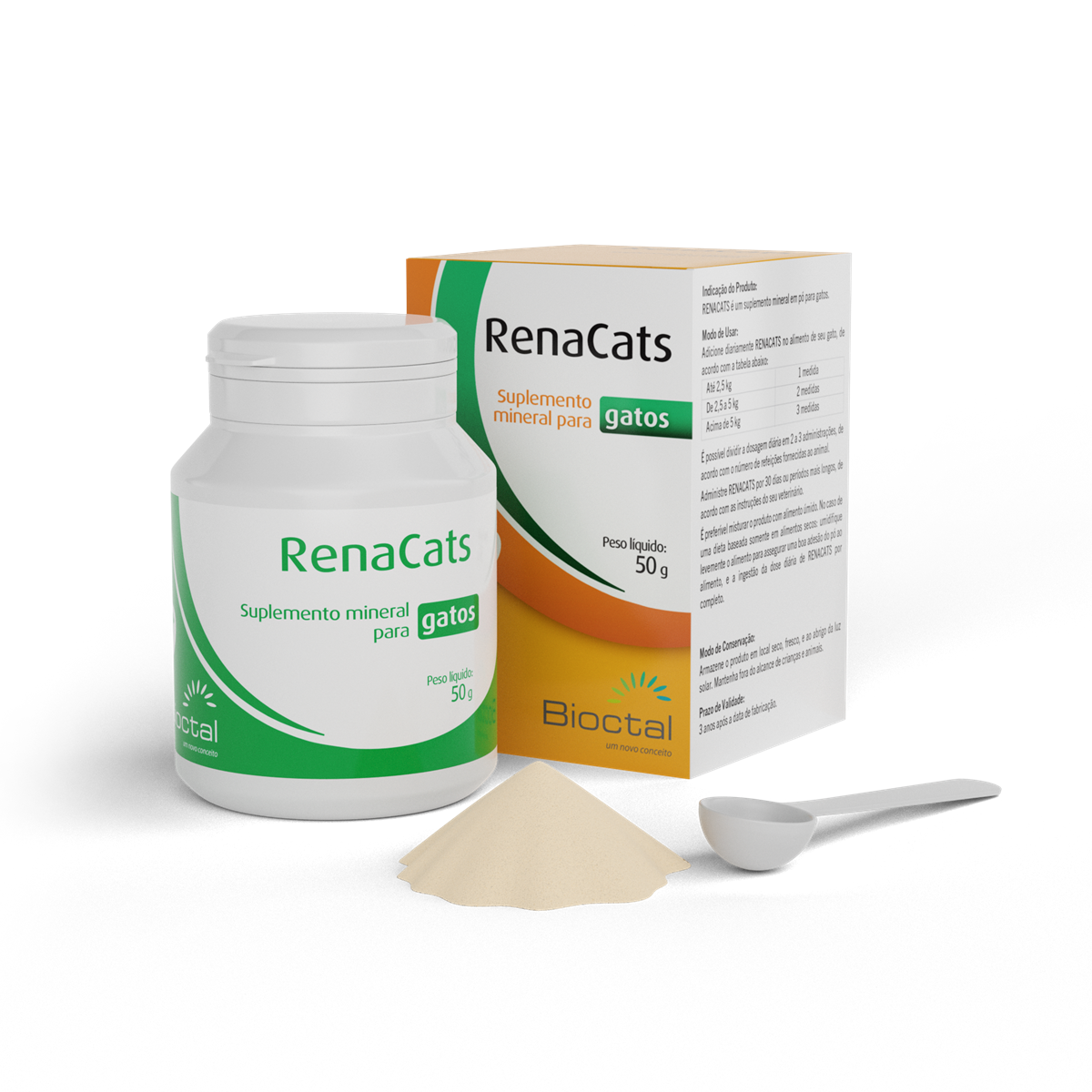 Renacats Suplemento Mineral Para Gatos 50g - Renacats Suplemento ...